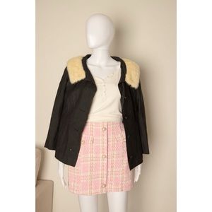 SHEIN | Skirts | Shein Pink Tweed Plaid Skirt Clueless Office Wear ...